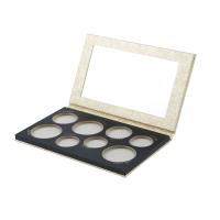China Golden Straw Paper Empty Eyeshadow Palette 8 Colors Recyclable For Cosmetics for sale