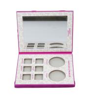 China 8 Colors Empty Eyeshadow Palette Containers 92mm Length with Elastisc Band Closure for sale