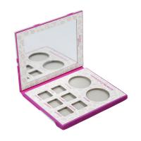 China 8 Colors Empty Eyeshadow Palette Containers 92mm Length with Elastisc Band Closure for sale