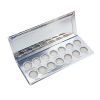 China 27mm Custom Empty Palette Case 14 Colors CMYK Printing Round Positions for sale