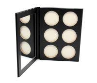 China Flocking Empty Eyeshadow Palette 6 Colors Custom Magnetic Eyeshadow Palette for sale