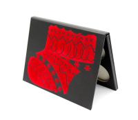China Flocking Empty Eyeshadow Palette 6 Colors Custom Magnetic Eyeshadow Palette for sale