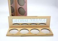 China Makeup Empty Color Palette Customized C2S Paper 4 Pans Blush And Bronzer Palette for sale