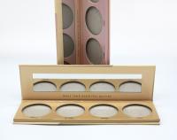 China Makeup Empty Color Palette Customized C2S Paper 4 Pans Blush And Bronzer Palette for sale