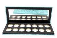 China 14 Pans Eye Shadow Case 27mm Glitter Paper Eyeshadow Palette With Mirror for sale
