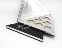 China Eco Friendly Triangle Eyeshadow Palette Special Shaped With Magnetic Closure for sale