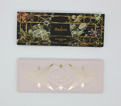 China Magnet Closure Empty Blush Palette 36mm 3 Pan Palette For Cosmetics for sale
