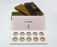 China Sustainable Custom Eyeshadow Packaging 27mm 10 Pans Empty Cosmetic Containers for sale