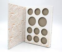 China Multicolor Empty Eyeshadow Palette Oil proof Paper Eyeshadow Makeup Case for sale