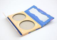 China 2 Pans Empty Blush Palette Customized Makeup Brush Pan For Beauty Packaging for sale