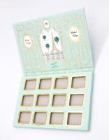 China Recycled Eyeshadow Empty Makeup Container 12 Colors with Glass Mirror for sale