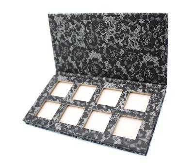 China Magnetic Empty Cardboard Eyeshadow Palette Recyclable CMYK PMS Printing for sale