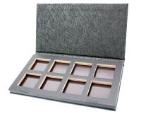 China Straw Paper Custom Eyeshadow Palette Packaging 8 Colors CMYK PMS Printing for sale