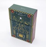 China CMYK Christmas Paper Gift Box Finished Cosmetic Paper Packaging 70mm Length for sale