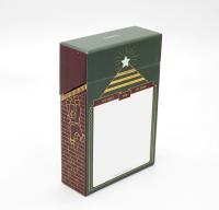 China CMYK Christmas Paper Gift Box Finished Cosmetic Paper Packaging 70mm Length for sale
