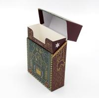 China CMYK Christmas Paper Gift Box Finished Cosmetic Paper Packaging 70mm Length for sale
