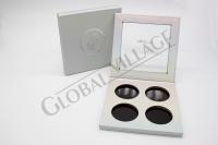 China Holographic Paper Empty Magnetic Eyeshadow Palette Makeup Pan Customized for sale