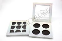 China Holographic Paper Empty Magnetic Eyeshadow Palette Makeup Pan Customized for sale