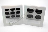 China Holographic Paper Empty Magnetic Eyeshadow Palette Makeup Pan Customized for sale