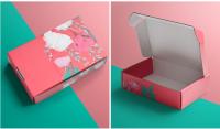 China Kraft Paper Cosmetic Shipping Boxes Recycled Corrugated Cosmetic Delivery Box for sale