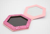China Special Shaped Magnetic Make Up Palette Refilling Pink Hexagon Eyeshadow Palette for sale