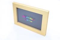 China Makeup Empty Magnetic Palette Refilling Light Golden Metalized With Mirror for sale