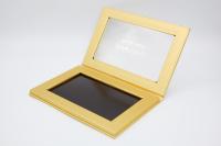 China Makeup Empty Magnetic Palette Refilling Light Golden Metalized With Mirror for sale