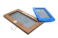 China Wooden Paper Empty Magnetic Palette Acrylic Window Cardboard Eyeshadow Palette for sale