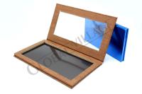 China Wooden Paper Empty Magnetic Palette Acrylic Window Cardboard Eyeshadow Palette for sale