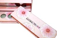China CMYK Printing Eyeshadow Cardboard Palette Booklet Style 5 Pan Eyeshadow Palette for sale