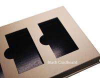 China Pantone Printing Empty Magnetic Palette Black Cardboard Makeup Palette for sale