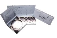 China Handmade Empty Blush Palette Shiny Silver Paper Luxury Makeup Palette for sale