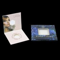China Flat Square Single Eyeshadow Packaging Envelopes With Transparent Window for sale