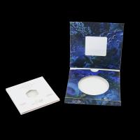 China Flat Square Single Eyeshadow Packaging Envelopes With Transparent Window for sale