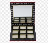 China C2S Velvet Paper Highlight Contour Palette 9 Position Cosmetic Makeup Palette for sale