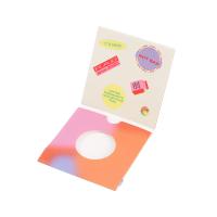 China Purple Eyeshadow Envelope Packaging CMYK Printing Eyeshadow Sleeve Packaging for sale
