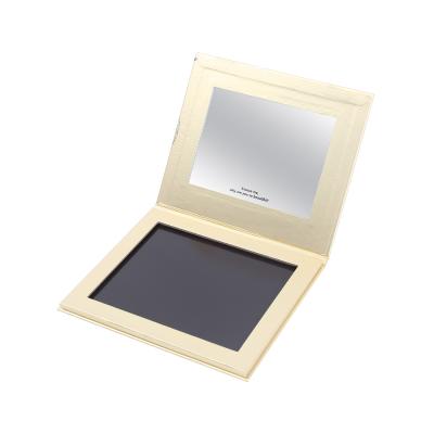 China Golden Paper Makeup Empty Magnetic Palette Matte Lamination With Mirror for sale