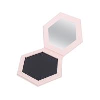 China Hexagon Empty Magnetic Palette Pink Cosmetic Palette Packaging for sale