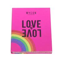 China Glitter Paper Cosmetic Makeup Packaging 81mm CMYK Blush And Highlighter Palette for sale