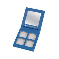 China Empty Paper Eyeshadow Palette Embroidery Decoration With 4 Pans for sale