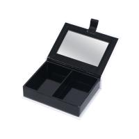 China Rectangular Small Magnetic Eyeshadow Palette Baked Custom Eyeshadow Box With Ribbon for sale