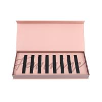 China Shiny UV C2S Cosmetic Paper Box 8 Pieces Lipstick Collection Box for sale