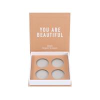 China 4 Position Square Baked Eyeshadow Palette C2S Paper Without Mirror for sale
