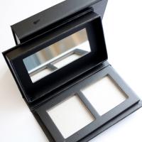 China 36mm Baked Eyeshadow Palette 2 Pans Matte Black FSC Certificated for sale