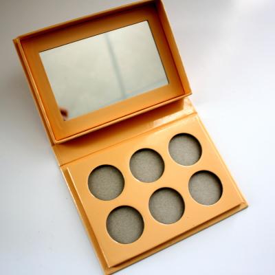 China PMS Color Private Label Custom Eyeshadow Palette DIAM 27MM 6 Pan Palette for sale
