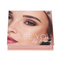 China 2 Positions Baked Eyeshadow Palette Paper Pantone Makeup Palette With Mirror for sale
