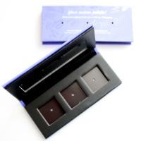 China 3 Pans Makeup Empty Magnetic Palette UV Finished With Holes for sale
