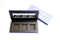 China 3 Pans Makeup Empty Magnetic Palette UV Finished With Holes for sale