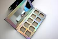 China 10 Pans Empty Eyeshadow Palette Case CMYK Printing With Shiny Holographic Paper for sale