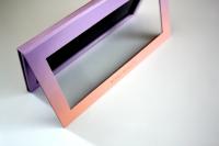 China Large Makeup Empty Magnetic Palette Refillable With Acrylic Window for sale